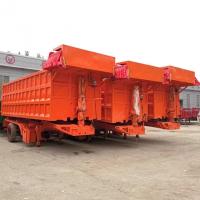 China Rollover Dump Semi Trailer Box Type Self Unloading for sale
