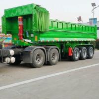 China Rollover Dump Semi Trailer Box Type Self Unloading for sale