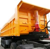 China Rollover Dump Semi Trailer Box Type Self Unloading for sale