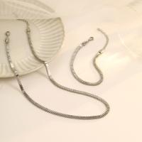 Quality 2024 Hot Selling Titanium Steel Necklace Bracelet Hiphop Punk Style Highend for sale