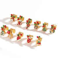 Quality Fashion Popular Stainless Steel Enamel Christmas Tree Stocking Reindeer for sale