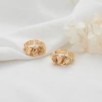 China Brass Simple Design 14K Gold Plated Multi Shape Adjustable Ring for sale