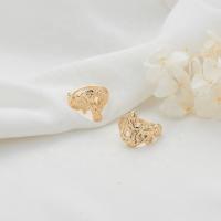 China Brass Simple Design 14K Gold Plated Multi Shape Adjustable Ring for sale