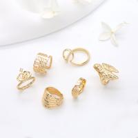 Quality Hot Selling 14K Gold Plated Multi Shape Open Crown Round Design Diy Jewelry Ring for sale