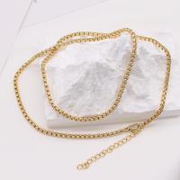 Quality DIY Fashion Wholesale Brass Necklace Simple Box Chain Hip Hop Personality Snake for sale