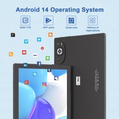 Cina C Idea 10.1 Inch 5G Tablet Con Supporto Sim Tastiera Educativa Android Tablet Pc M8200 Plus Nero in vendita