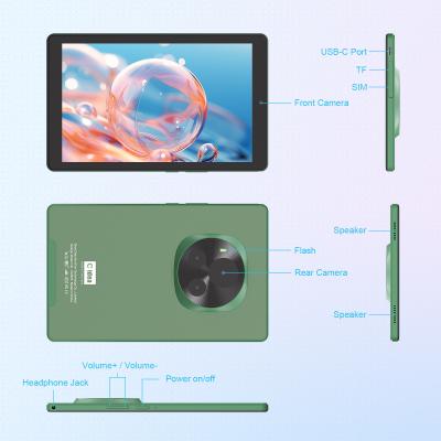 China C Idea 5G Education Tablet 800x1280 IPS Touch Screen Tablet Met Stylus Pen CM935 groen Te koop