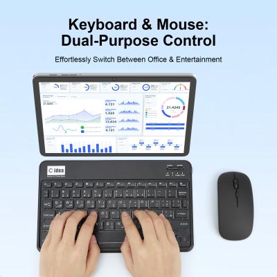Cina C Idea 10,1 pollici Tablet PC Android 15 Tablet Con tastiera e mouse CM8800plus Grigio in vendita