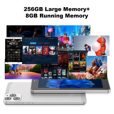 중국 C idea 7인치 와이파이 태블릿 (케이스 포함) 8+256GB 저장 공간 쿼드 코어 프로세서 600x1024 IPS 터치스크린 CM516 실버 판매용