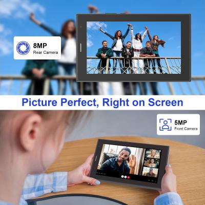 중국 C idea 7인치 와이파이 태블릿 케이스 포함 8+256GB 저장 공간 쿼드 코어 프로세서 600x1024 IPS 터치스크린 CM524 그레이 판매용