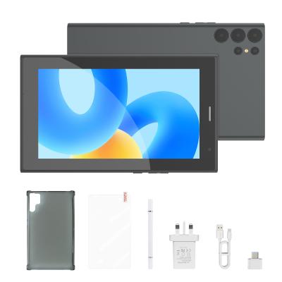 중국 C idea 7인치 와이파이 태블릿 케이스 포함 8+256GB 저장 공간 쿼드 코어 프로세서 600x1024 IPS 터치스크린 CM524 그레이 판매용