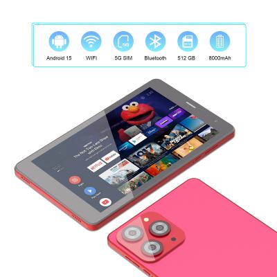 중국 C idea 8인치 와이파이 태블릿, 8+512GB 저장 공간, 쿼드 코어 프로세서, 800x1280 IPS 터치스크린, 빨간색 CM817 Pro 판매용