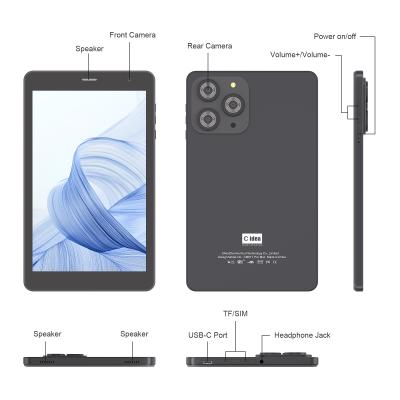 중국 C idea 8인치 와이파이 태블릿, 8+512GB 저장 공간, 쿼드 코어 프로세서, 800x1280 IPS 터치스크린, 빨간색 CM817 Pro 판매용