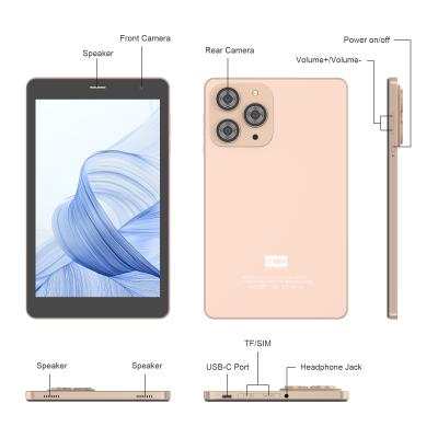 中国 C アイデア 8インチ Wifi タブレット 8+512GB ストレージ クアッドコアプロセッサ 800x1280 IPS タッチスクリーン 金色 CM817 Pro 販売のため