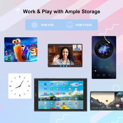 중국 C 아이디어 8인치 와이파이 태블릿 8+512GB 스토리지 쿼드 코어 프로세서 800x1280 IPS 터치 스크린 블루 CM824 판매용