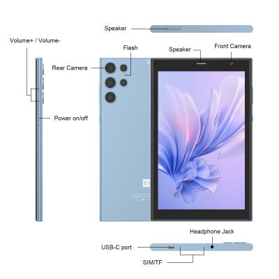 중국 C 아이디어 8인치 와이파이 태블릿 8+512GB 스토리지 쿼드 코어 프로세서 800x1280 IPS 터치 스크린 블루 CM824 판매용