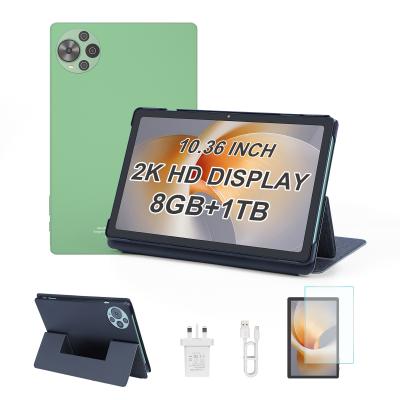 China C Idea Factory 10.36 Inches Tablet 8GB RAM+1TB ROM Dual Camera Android 14 Tablet With SIM Card for Adults CM10500 Plus (Green) for sale