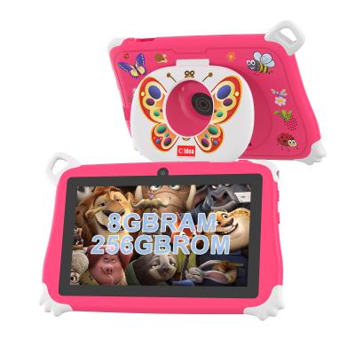 China C Idea New Kids Tablet PC 7 Inch 8GB RAM 256GB ROM Android 16 Wi-Fi Drop Resistant Educational Use (CM86-Pink) for sale