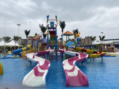 China Ocean Park Water Slides Water House Type UV Resistant 680m2 for sale