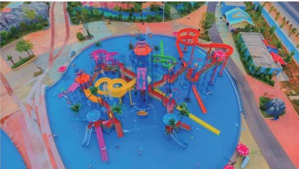 Quality Large Interactive Water Slide House for sale
