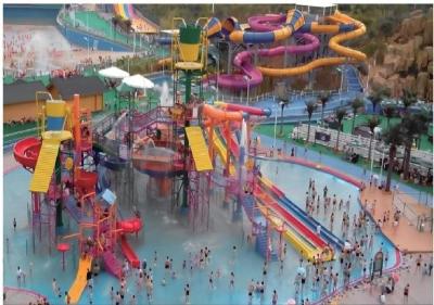 China Aqua Village Large Interactive Water Park Anti Static Anti Ultraviolet for sale