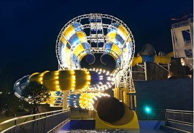 China 18-21M Water Park Water Slide Super Tornado Water Slide Waterproof for sale