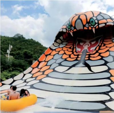 China Aqua Park Cobra Water Slide Wear Resistant 12-18M Height for sale