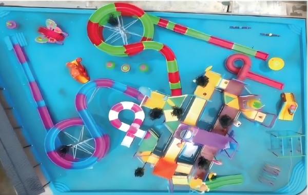 Quality Outdoor Large Interactive Water Park 1000m2 for sale
