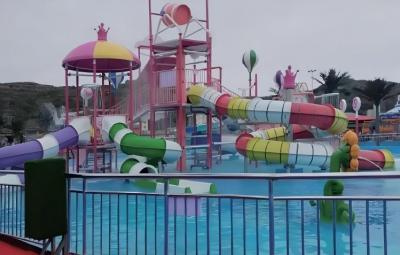 China Theme Park Small Water Slide House 500m2 for sale