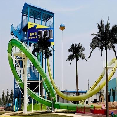 China Big Loop Speed Water Slide Weightless 16-20m Height In Aqua Park for sale