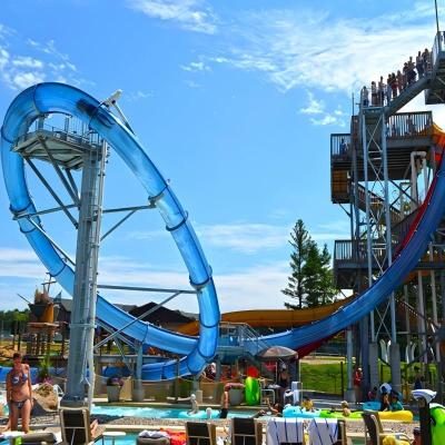 China Vertical Big Loop Water Park Water Slide 16-20m Height for sale