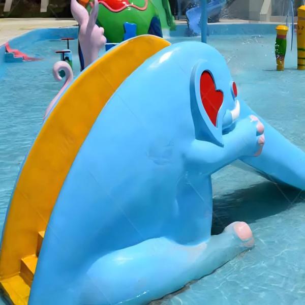 Quality Aqua Park Fiberglass Elephant Water Slide Corrosion Resistant for sale