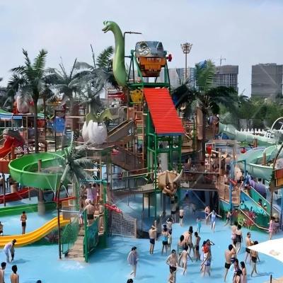 China Dinosaur Theme Aqua Village Water Park Non Toxic Customized for sale