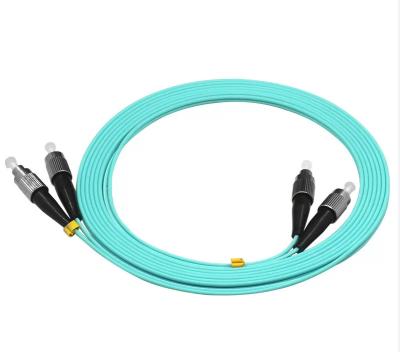 China 3.0mm Aqua Green Duplexverbindungskabel faser-OM3 in mehreren Betriebsarten zu verkaufen