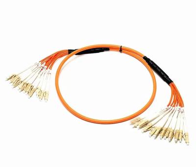 China 1310nm OM2 2.0mm 12C Multimode Fiber Optic Patch Cords for sale