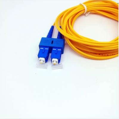 Cina Cavi gialli monomodali della toppa della fibra del duplex 9/125 3m 5m in vendita