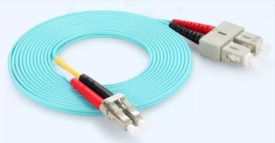 China Ligação em ponte do cabo de remendo de OM3 Aqua Green Duplex Multimode CATV à venda