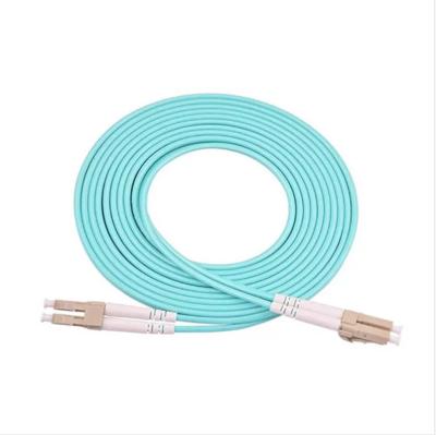China Conector multimodo Om4 do Lc Lc do cabo de remendo da fibra ótica do revestimento 1m de Lszh à venda
