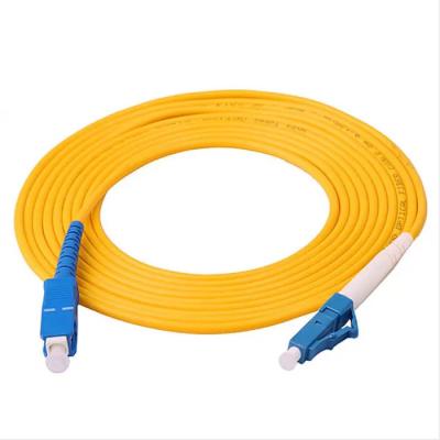 China 9/125 de modo frente e verso de cabo de remendo da fibra ótica de SC/UPC-SC/UPC único à venda