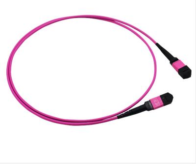 Cina Il centro a fibra ottica del cavo di toppa di multi modo di MPO MPT 12 in vendita