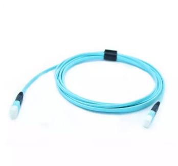 China 12/24 CORES MPO/MPO OM3 MM Optical Fiber Patchcord Fiber Jumper FTTH patch cord for sale