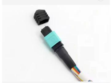 China OM3 24 Core MM 0.9mm Patch Cables MPO Male - LC Fiber Patch Optic Patch Cord for sale