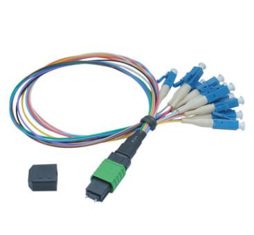 중국 LC 패치 코드 케이블 12에 대한 SM 1M 눈 MPO는 0.9 밀리미터를 공동을 만듭니다 판매용