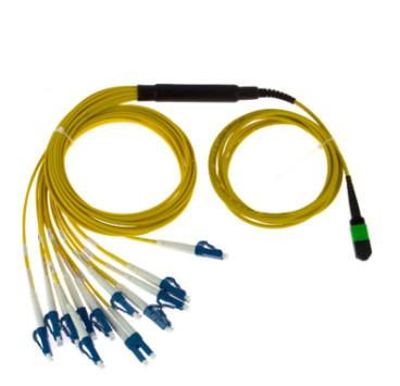 중국 LC 광섬유 땋아 늘인 머리 12 핵심에 대한 LSZH / PVC SM MPO 판매용