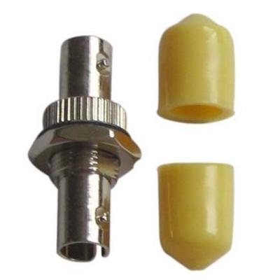 China ST / UPC Multimode Simplex Fiber Optic Adapter With Yellow Hat for sale