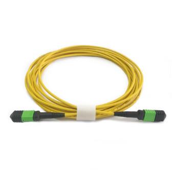 Cina Un connettore MPO di 12 cavi/giallo a fibra ottica del cavo toppa di UPC LC/UPC in vendita