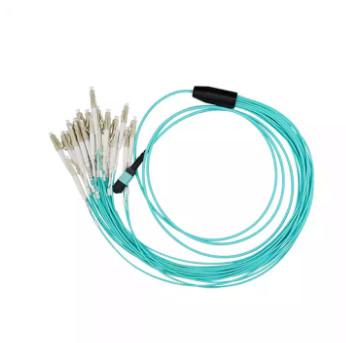 Cina 8 femmina del centro MPO millimetro OM3 OM4 del centro 12 al cavo di toppa a fibra ottica del centro MTP di LC 12 in vendita