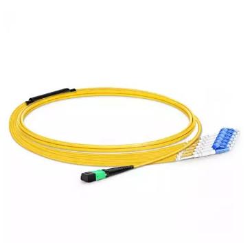 Cina fibre LSZH OM4 OM3 millimetro di LC UPC 8 del cavo di toppa del connettore di 5m MPO MTP in vendita