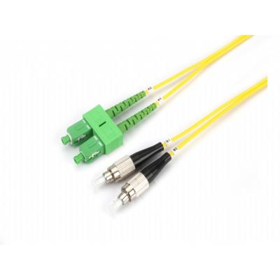 China Het gele Duplex Singlemode Koord SC/APC van het Vezel Optische Flard aan FC/UPC 2.0mm 3M Te koop