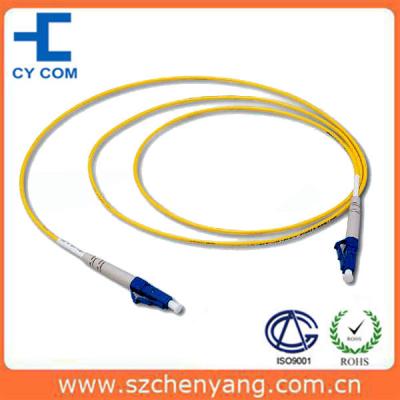 China Clase óptica de las telecomunicaciones del cordón de remiendo de la fibra unimodal del LC, A de pulido en venta